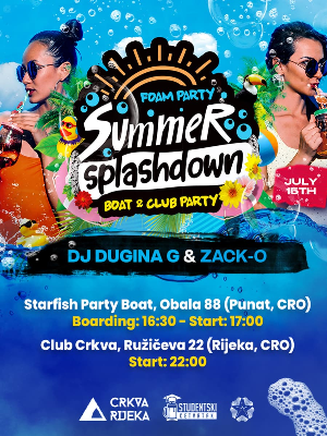 Tickets for SUMMER SPLASHDOWN Special - CLUB & BOAT PARTY, Klub Crkva ...
