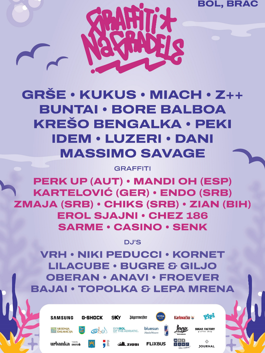 Ulaznice za GRAFFITI NA GRADELE 2024., Club 585, Bol | Od 26.07.2024 ...