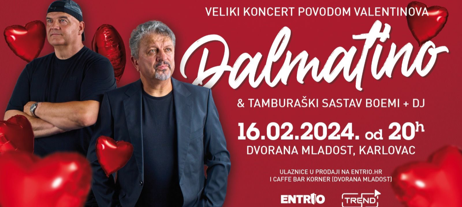 Ulaznice za Dalmatino u Karlovcu!, Školska športska dvorana Mladost ...