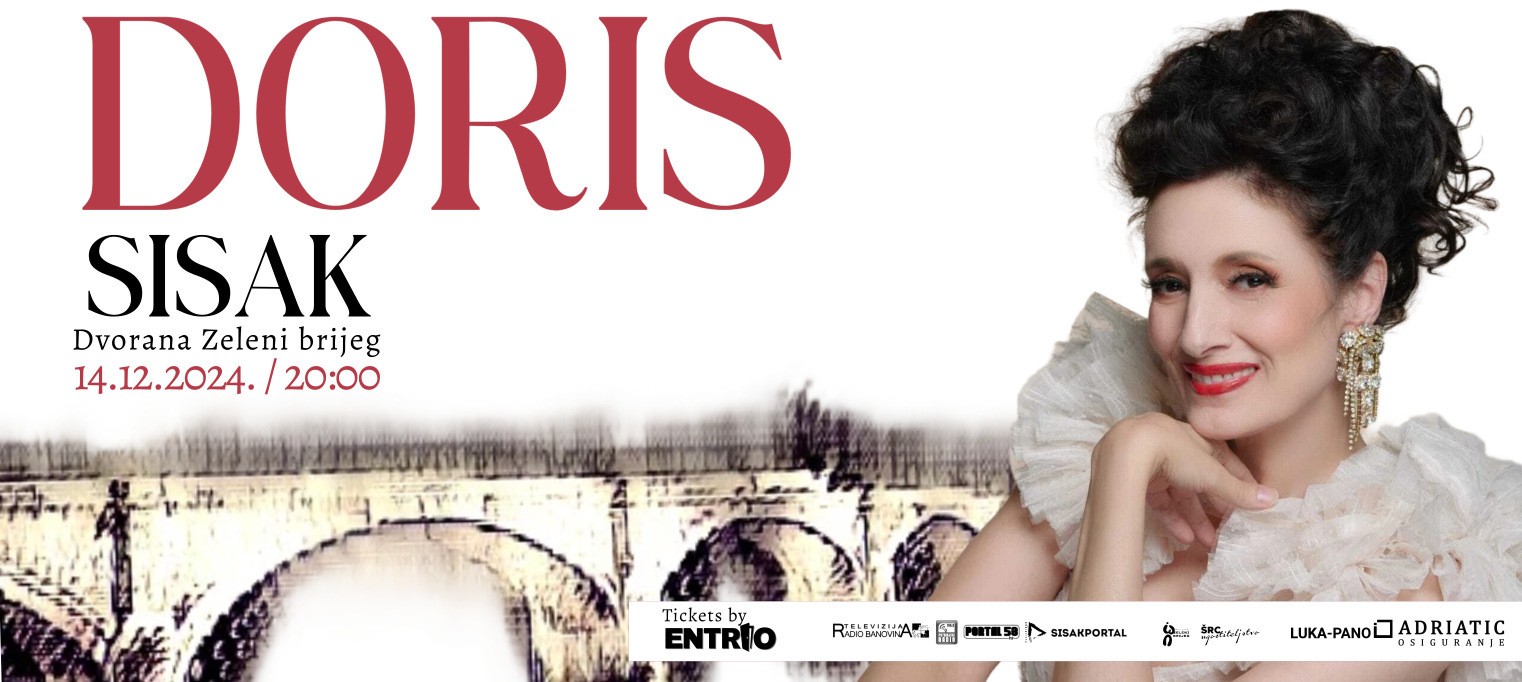 Ulaznice za Malo mi za sriću triba - DORIS DRAGOVIĆ, Sportska dvorana Zeleni brijeg, Sisak ...